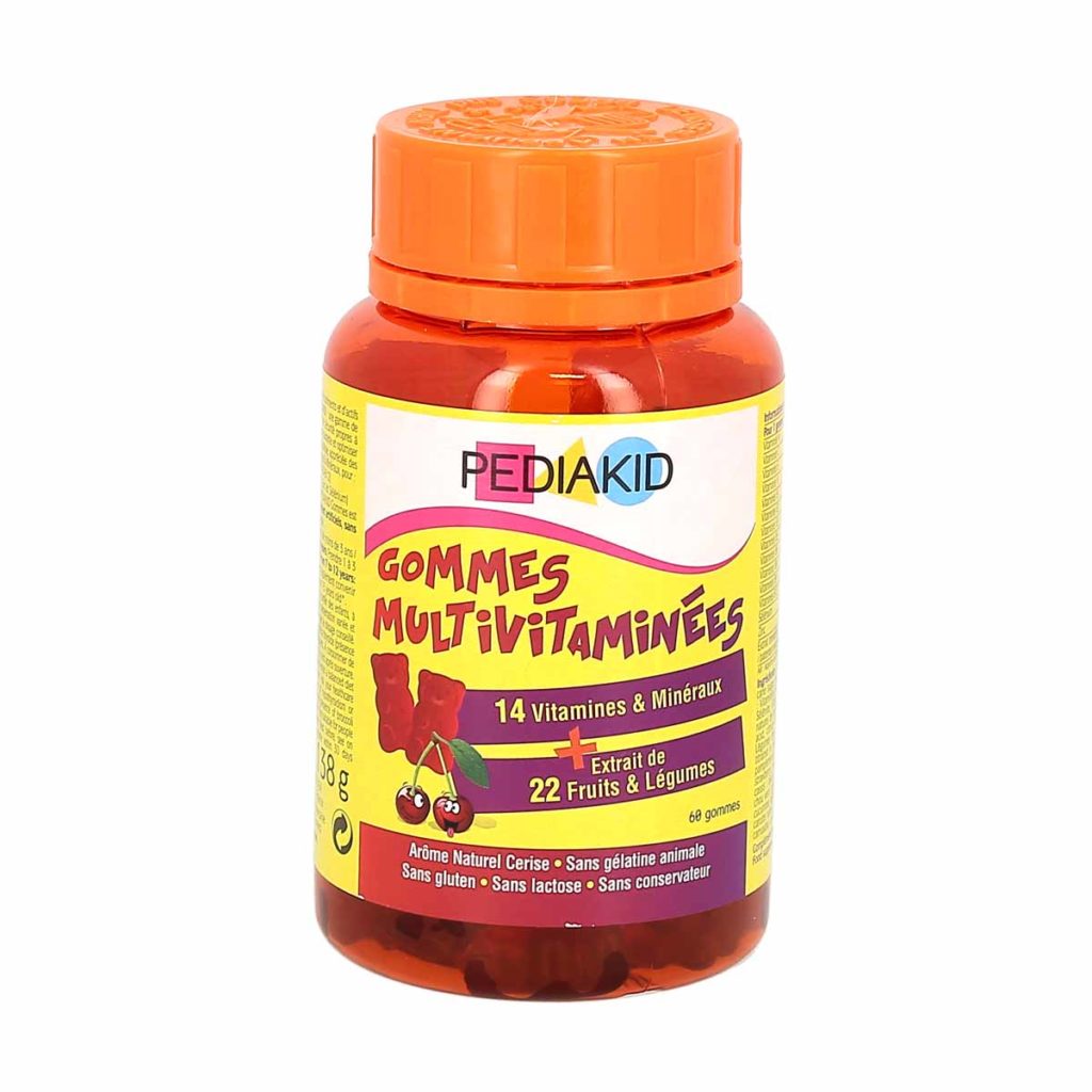 Pediakid Gummies Multi-vitaminés, boite de 60 gommes - La Pharmacie de ...