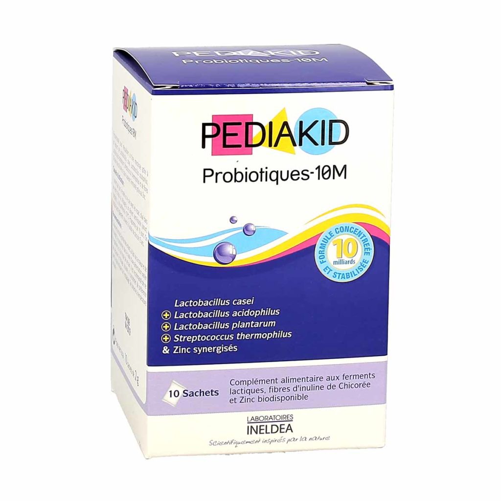 Pediakid Probiotiques-10M, boite de 10 sachets - La Pharmacie de Pierre