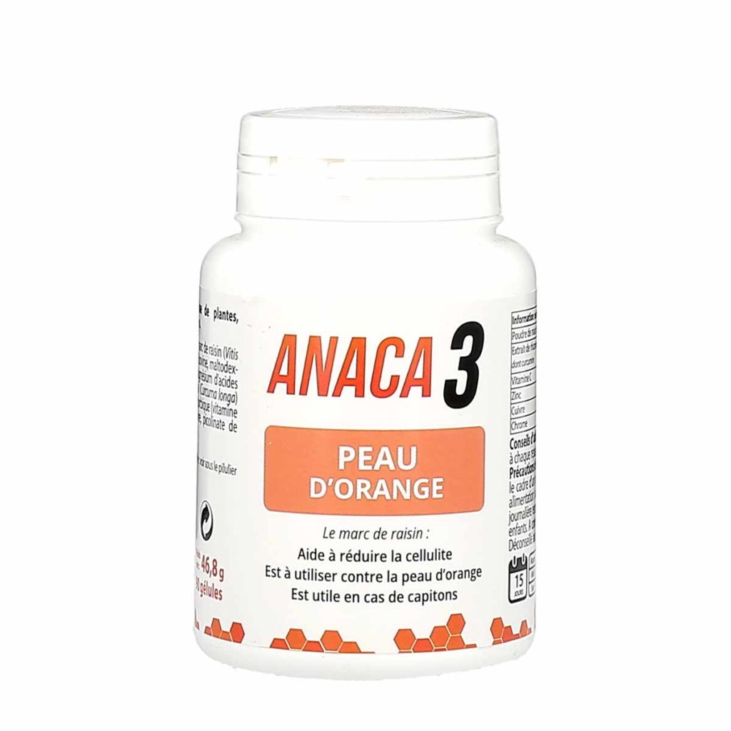 Anaca 3 Peau d'Orange, flacon de 90 gélules - La Pharmacie de Pierre