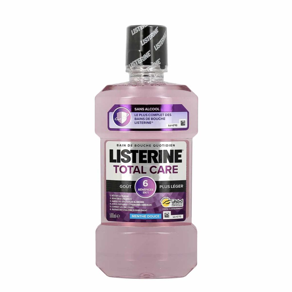 Listerine Total Care Bain de Bouche, 1 flacon de 500ml - La Pharmacie de Pierre