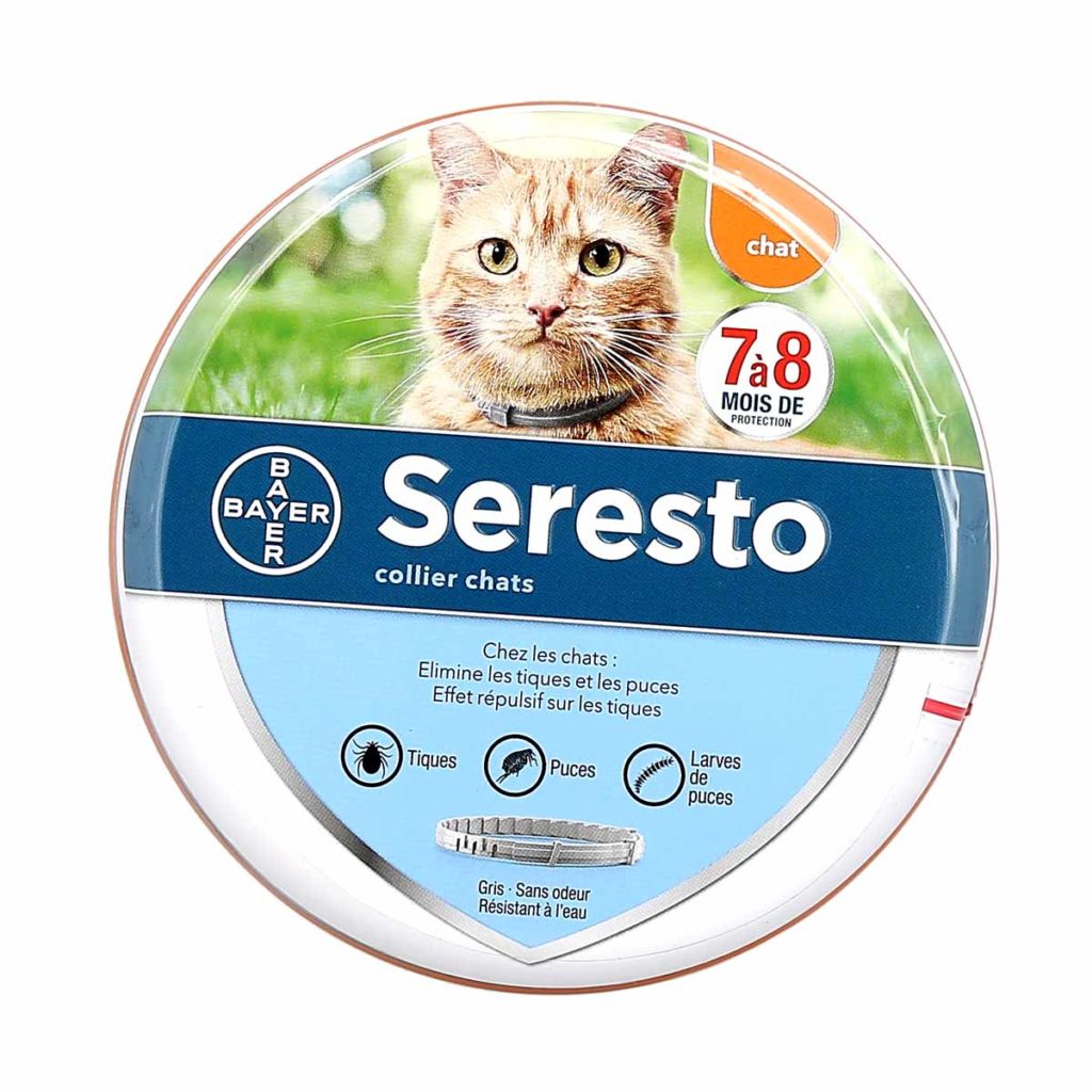 Seresto Collier Anti-Puces et Anti-Tiques Chats, boite de 1 collier ...