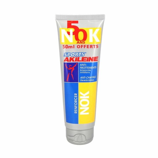 Akileïne Sports Nok Crème Anti-Frottements, tube de 75ml+ 50ml offert ...