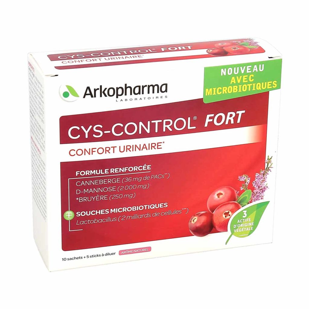 Arkopharma Cys-Control Fort, Confort Urinaire, boite de 10 sachets + 5 ...