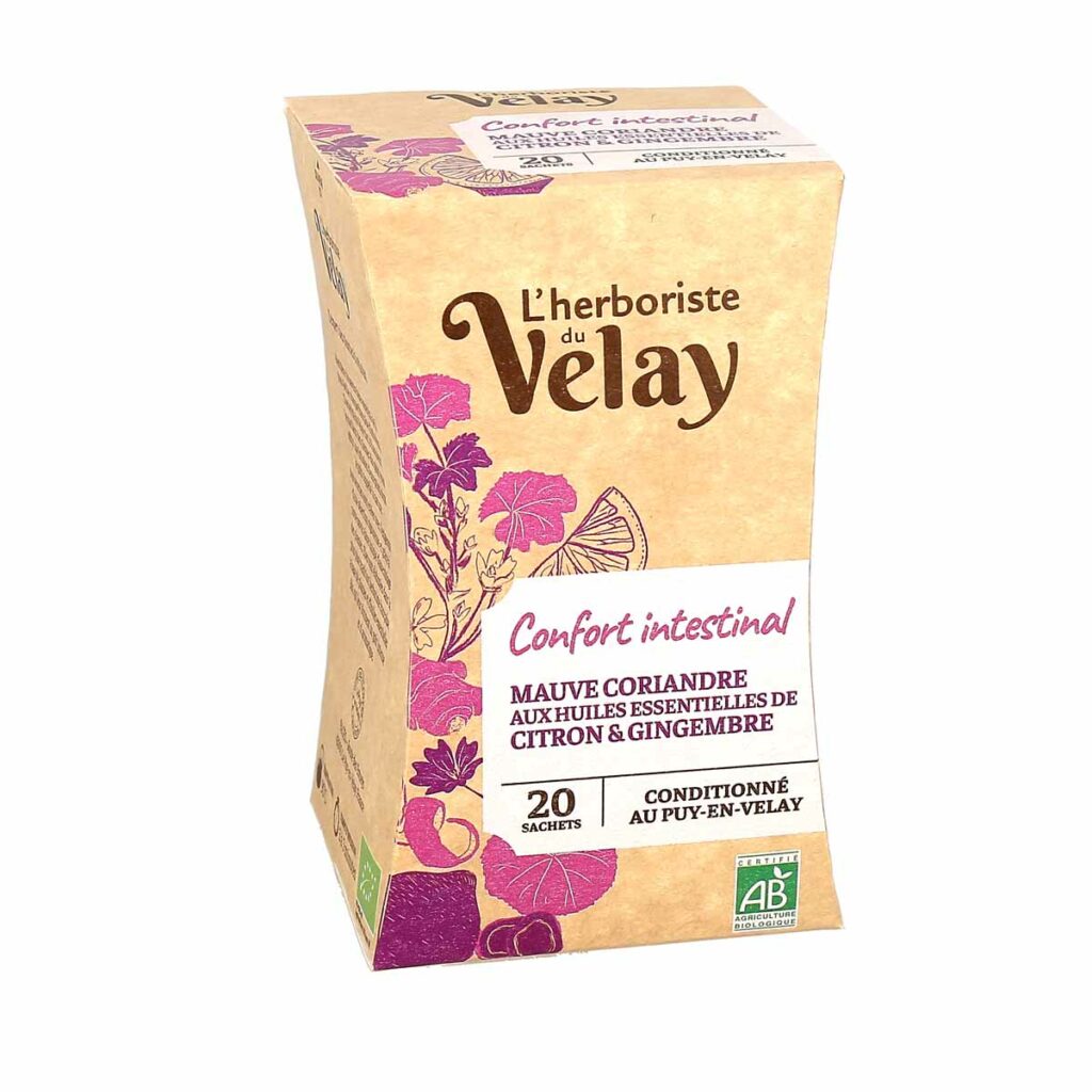 L'Herboriste du Velay Infusion Confort Intestinal Bio 20 Sachets - La ...