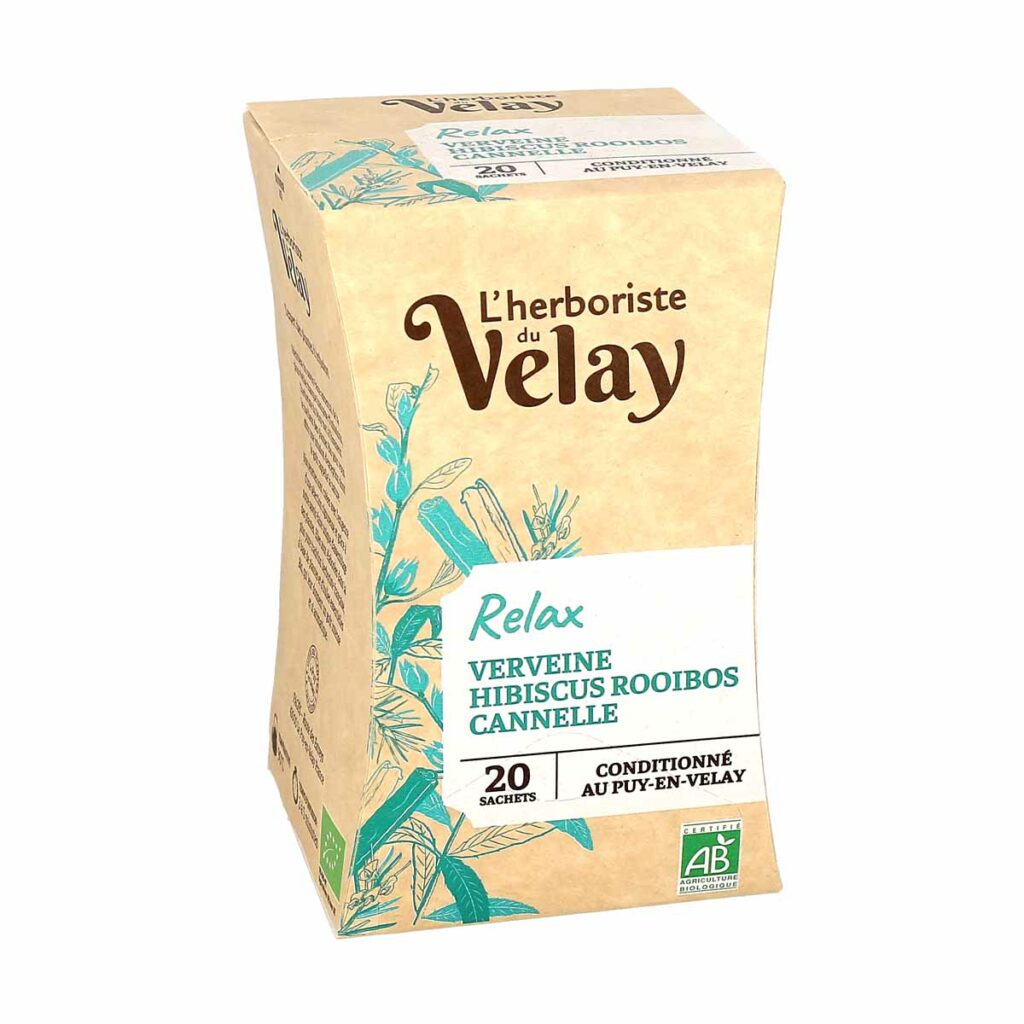 L'Herboriste du Velay Infusion Relax Bio 20 Sachets - La Pharmacie de ...