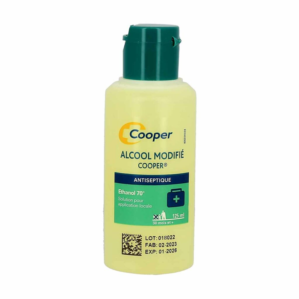 Alcool Modifié Cooper, 1 flacon de 125ml - La Pharmacie de Pierre