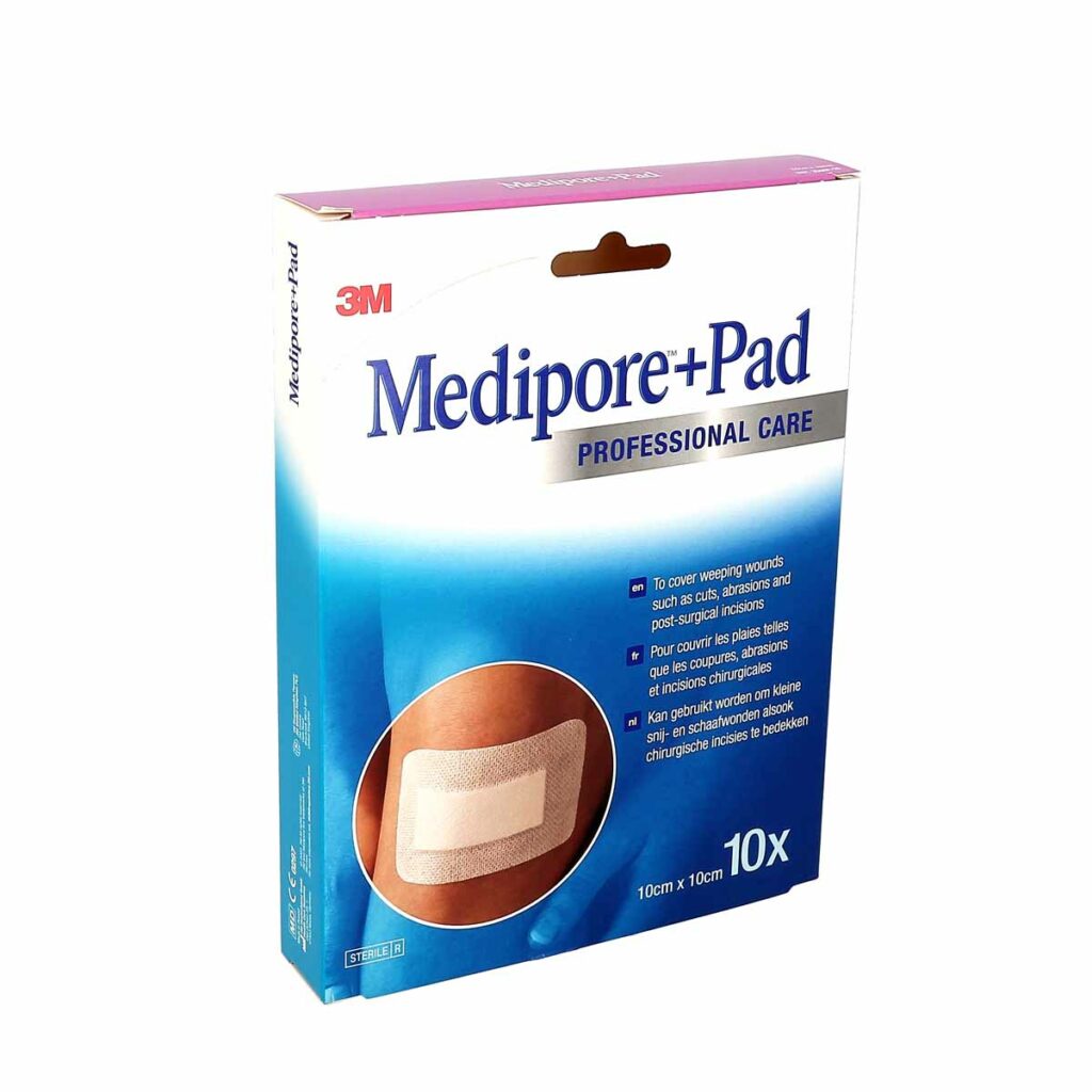 3M Pansements adhésif avec compresse absorbante 10cm x 10cm x10 ...