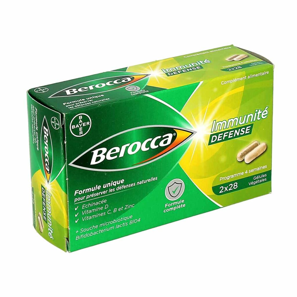 Berocca Immunité Défense 2 x 28 Gélules Végétales - La Pharmacie de Pierre