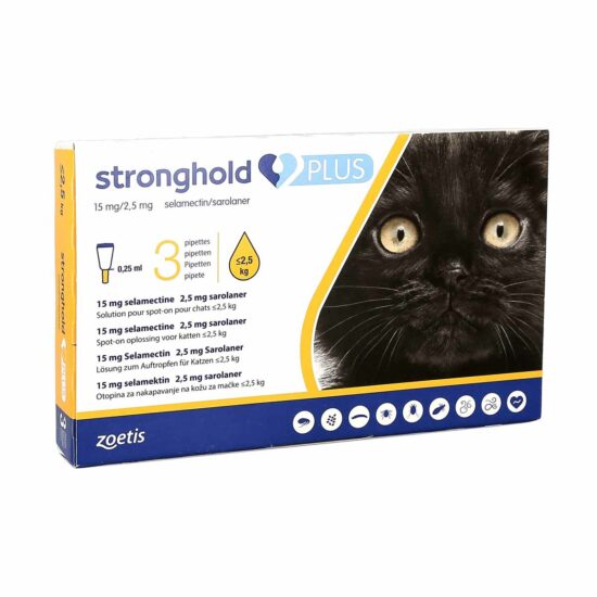 STRONGHOLD PLUS 30MG/5MG CHAT 2,5 À 5KG BOÎTE DE 3 PIPETTES - La ...