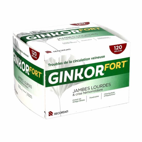 BOUCHARA RECORDATI Ginkor Fort, 120 gélules - La Pharmacie de Pierre