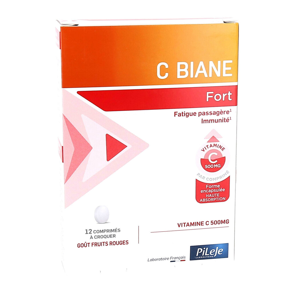C Biane Fort, Fatigue passagère et Immunité, goût fruits rouges, 1 ...