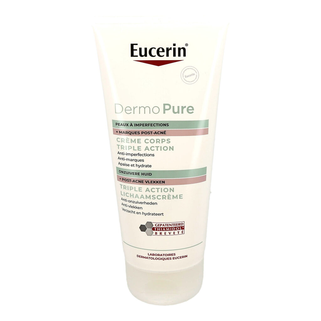 Eucerin DermoPure Crème Corps Triple Action, 1 tube de 200 ml - La ...