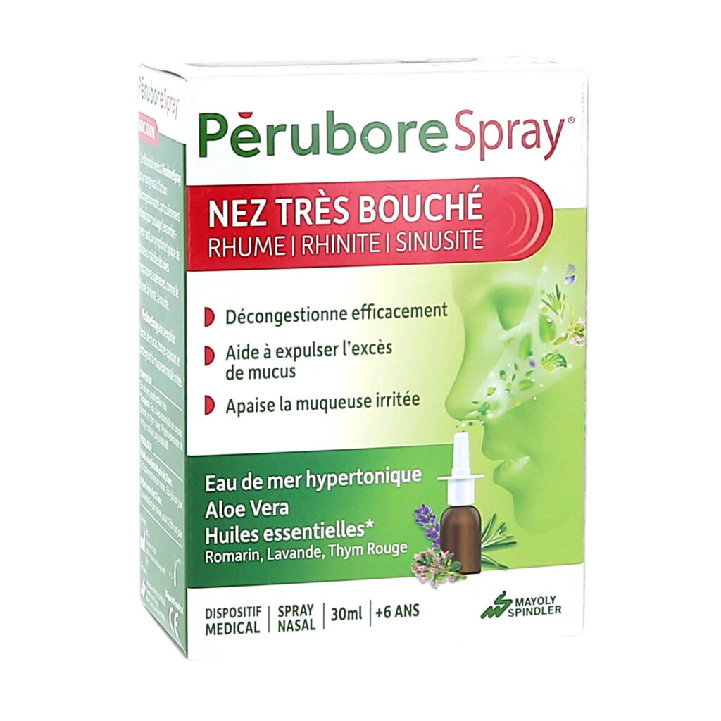 Perubore Spray Nez très bouché, Rhume/Rhinite/Sinusite, 1 spray de 30ml ...