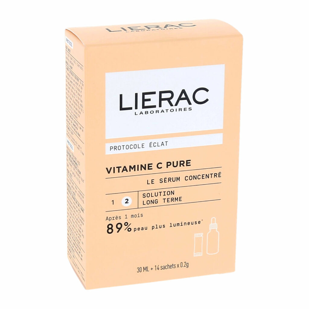 Lierac Protocole Eclat, Vitamine C Pure Le Sérum Concentré, Solution ...