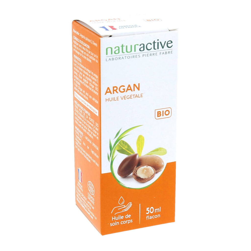 Naturactive Argan Huile Végétale Bio. Huile de soin corps. flacon de ...